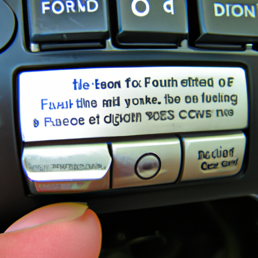 How to turn off proximity sensor on Ford Escape?